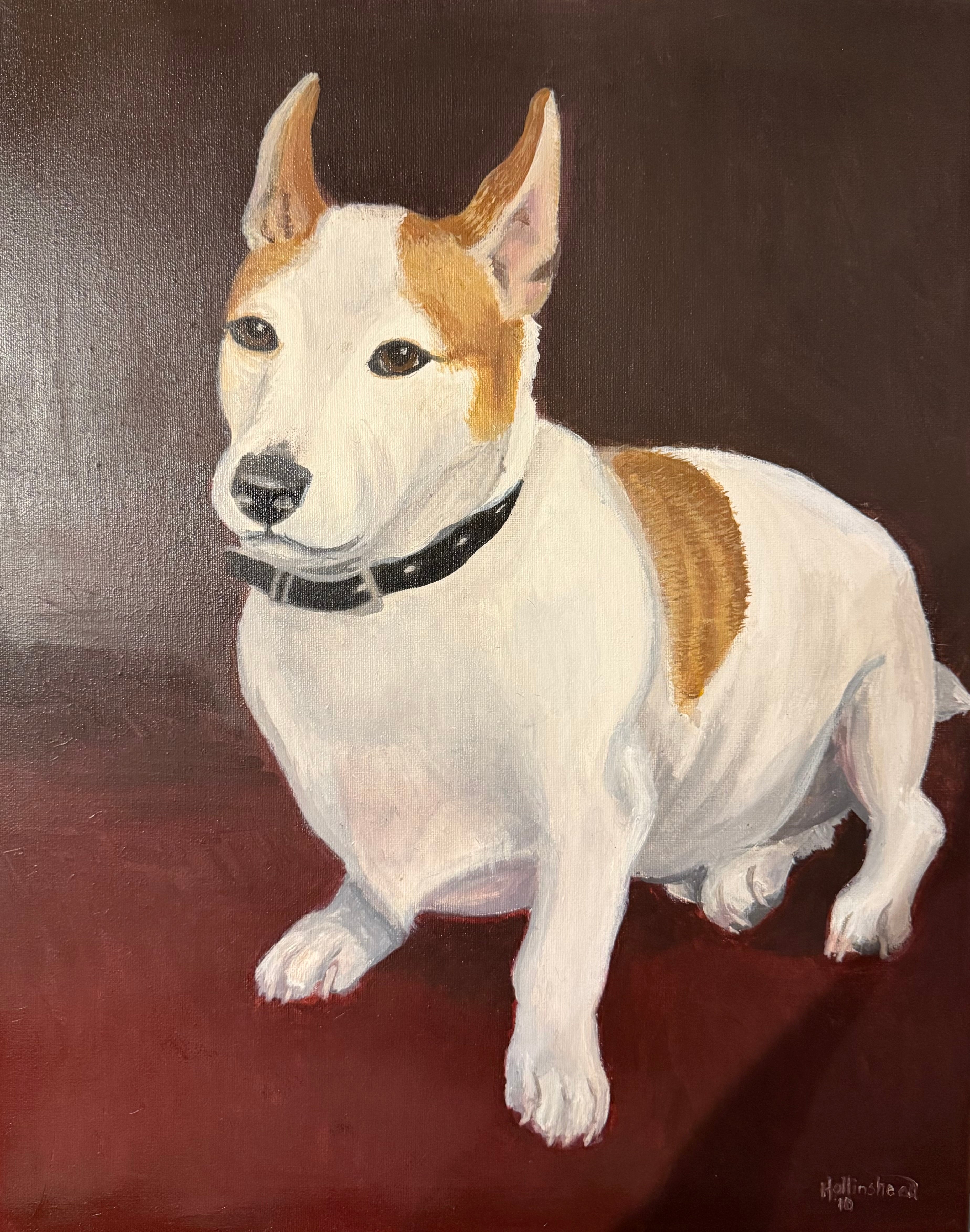Original painting of someone’s dog – Sarah Evans Art