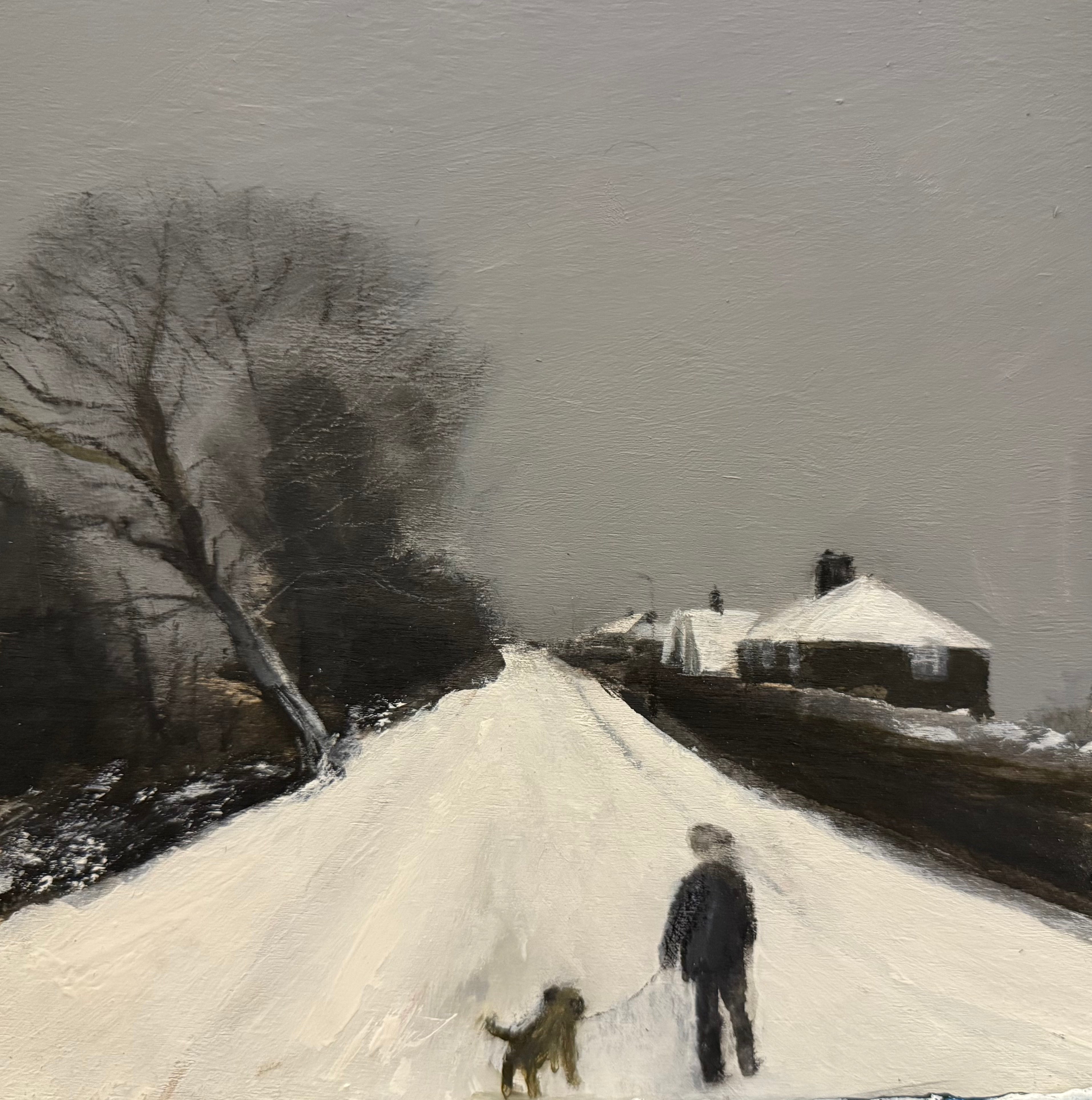 Dad and Alf 1986 (1st painting ) – Sarah Evans Art